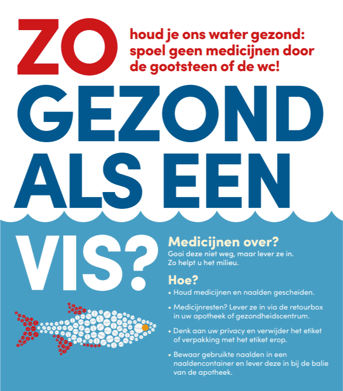 Wist u dat medicijnresten schadelijk zijn voor het onderwaterleven?
